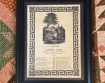 Victorian Mourning Card - Etsy