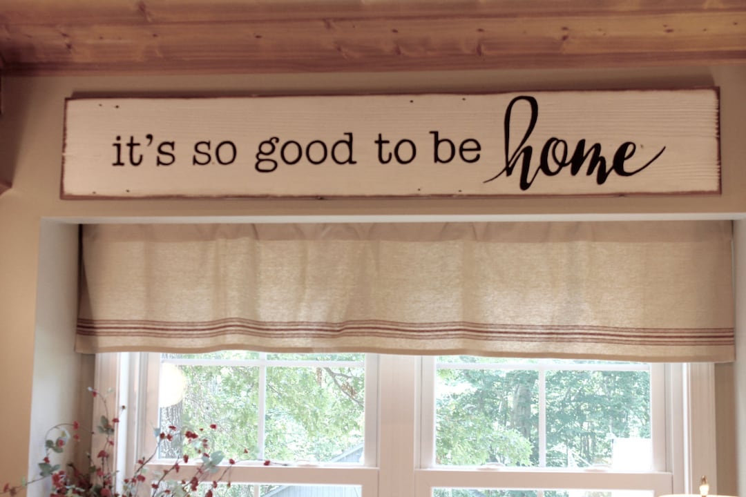 It's so Good to Be Home, Distressed Wood Sign, Fixer Upper Inspired ...