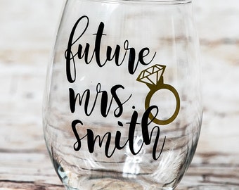 Bride Wine Glass | Etsy