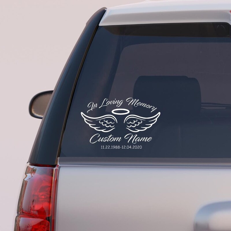 In Loving Memory Car Decal - Etsy