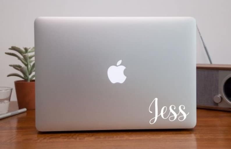 Laptop Name Decal | Custom Name Decal | Laptop Name Sticker | Custom ...
