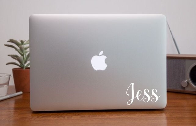 Laptop Name Decal | Custom Name Decal | Laptop Name Sticker | Custom ...