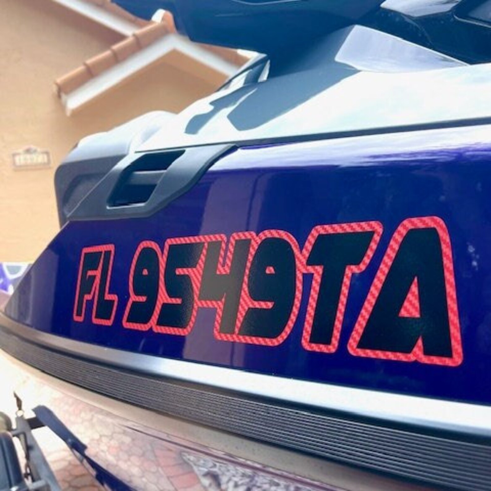 Watercraft Registration Number (pair) | Jetski Registration Sticker ...