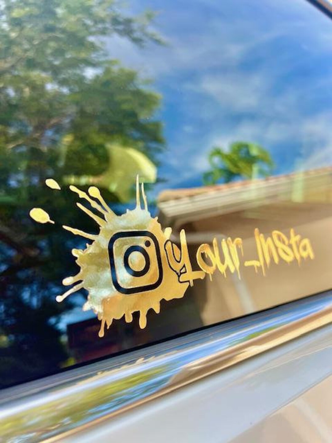 Custom Paint Splatter Vinyl Decal Compatible With Instagram Social ...