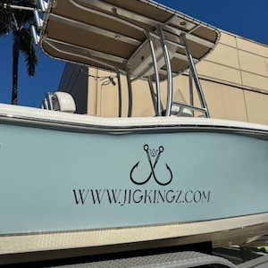 Custom Boat Name Marine Vinyl Decal | Boat Sticker | Personalized ...