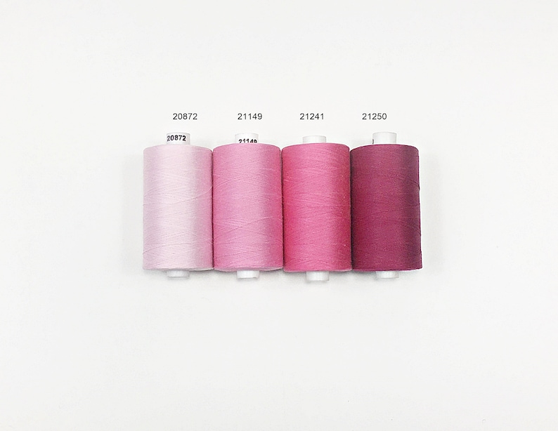 Sewing Thread 100% Cotton, 1200 Yards, Thread 50wt, All Purpose, Red ...