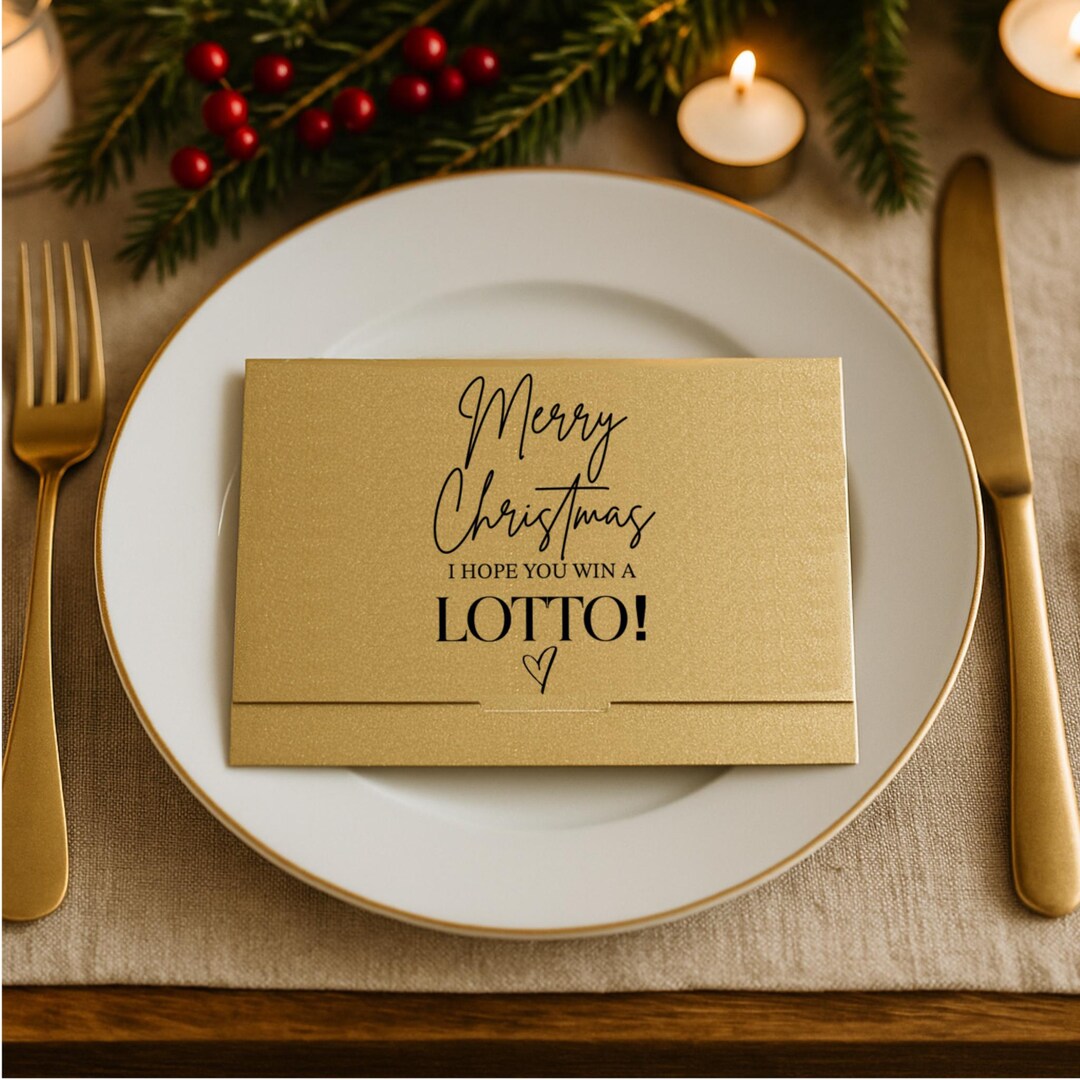 Christmas Scratch Card Holder | Christmas Table Decor | Christmas ...