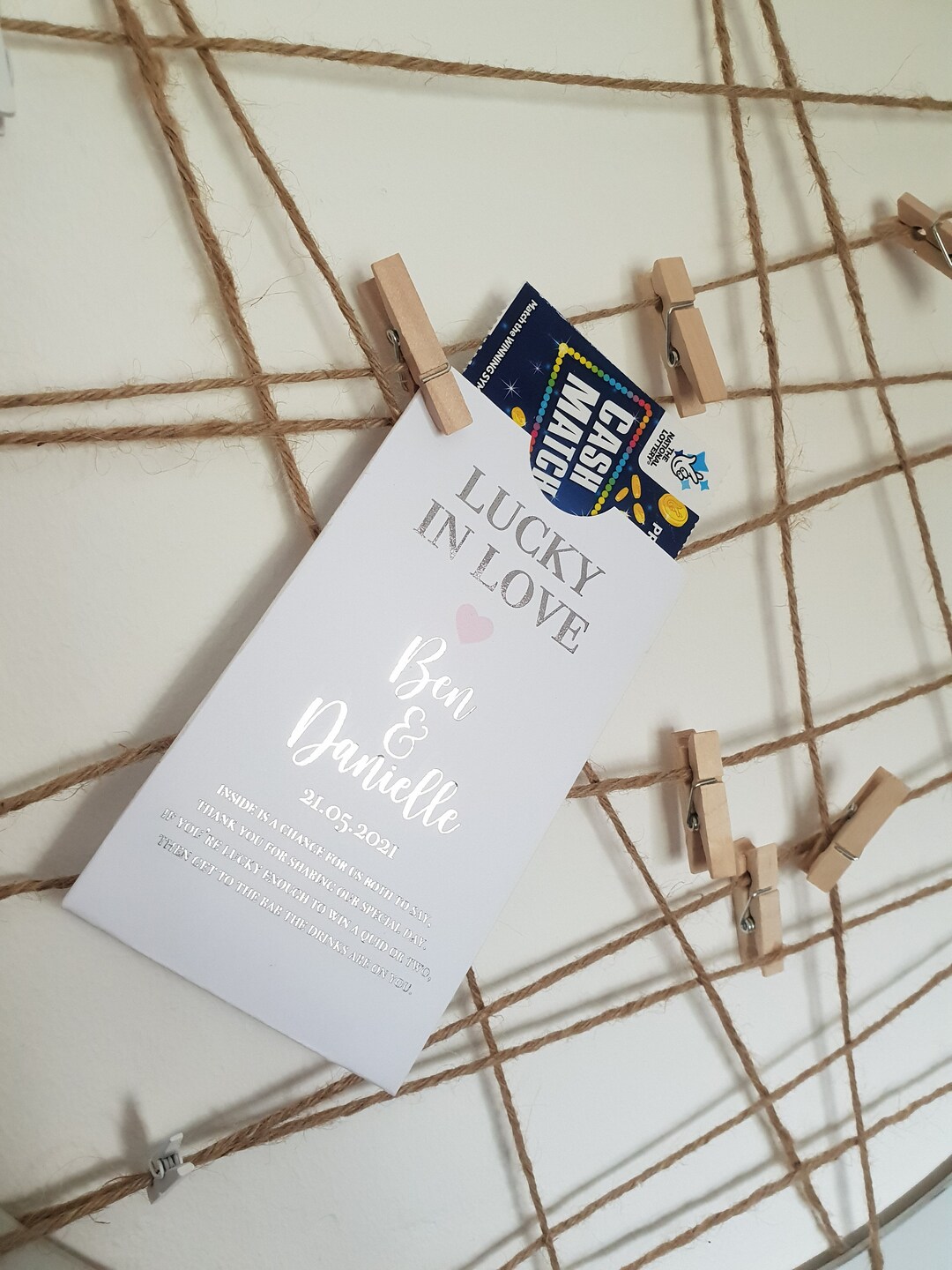 Personalised Foiled Scratch Card Wedding Favours | Lottery Ticket ...