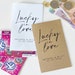 X10 Personalised | LUCKY IN LOVE Scratch Card Holders | Wedding Favours ...