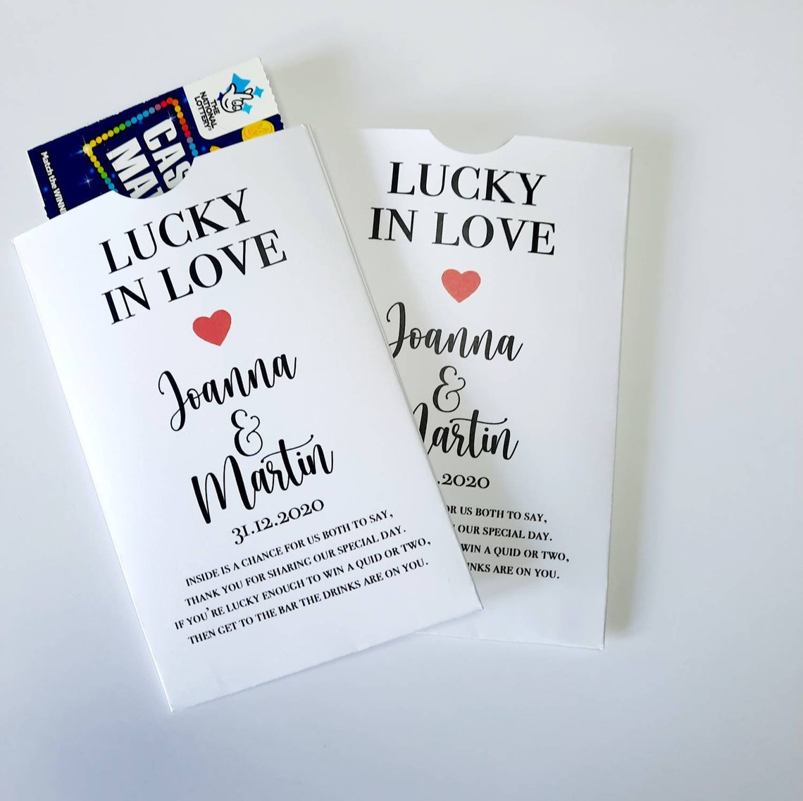 Personalised Scratch Card Wedding Favours Wedding - Etsy UK