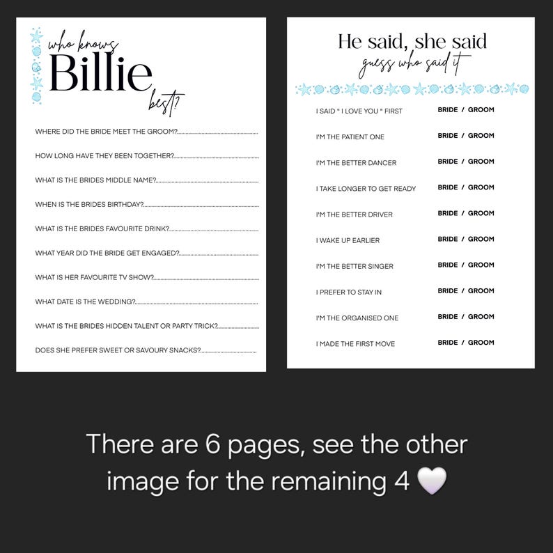Hen Party Game Packs | Hen Do Party Games | Personalised Hen Party ...