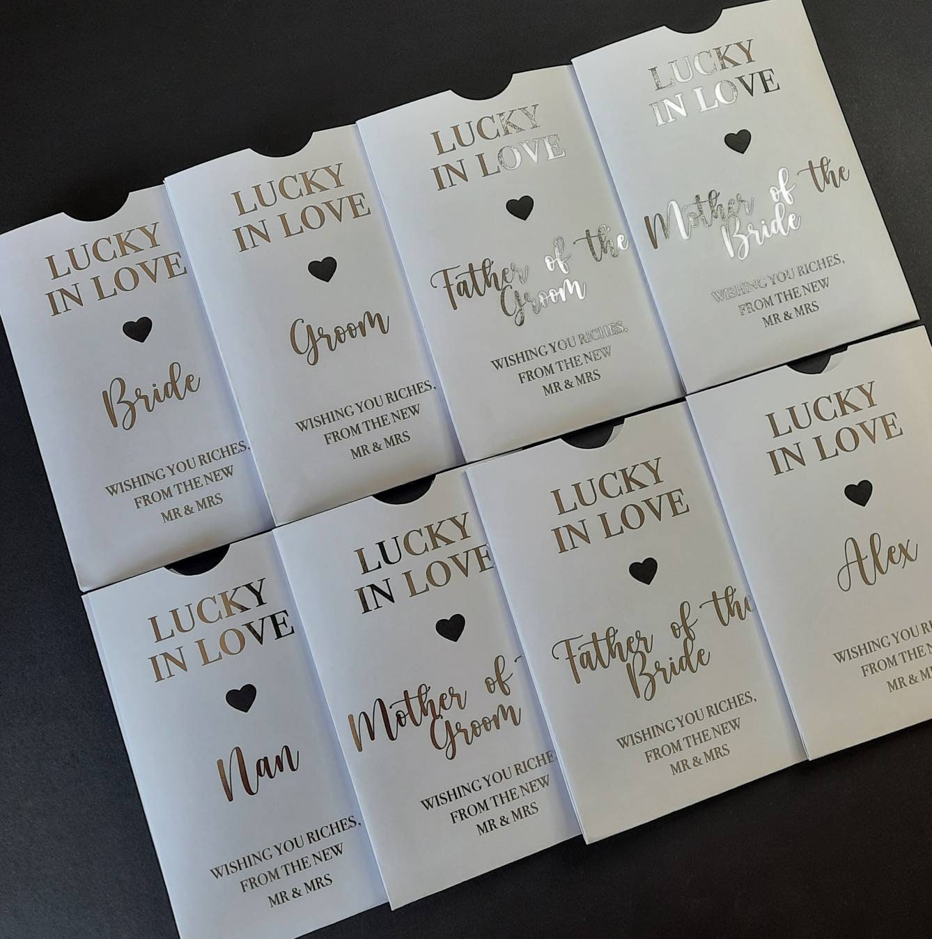 Place Name Favours | Foiled Scratch Card Wedding Favours - Etsy UK