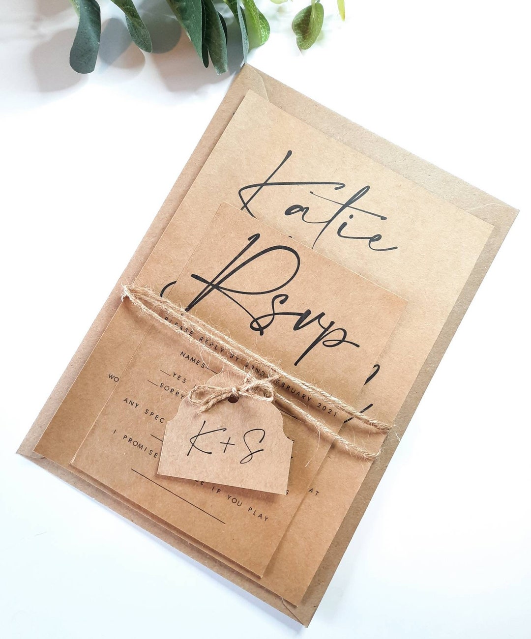 Rustic Wedding Invitation Set Rustic Wedding - Etsy UK