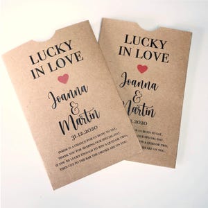 Personalised Scratch Card Wedding Favours | Rustic | Wedding - Etsy UK