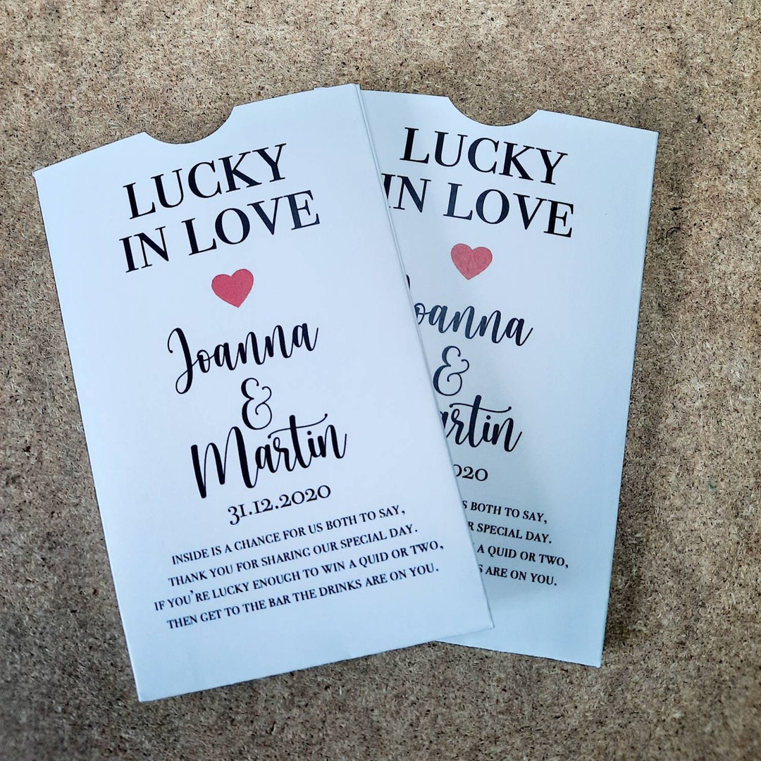 Personalised Scratch Card Wedding Favours Wedding - Etsy UK