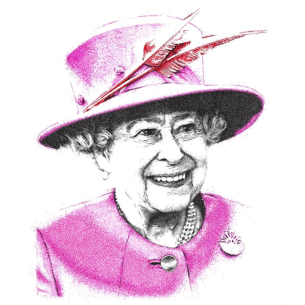 Queen Elizabeth Jubilee Print - Etsy