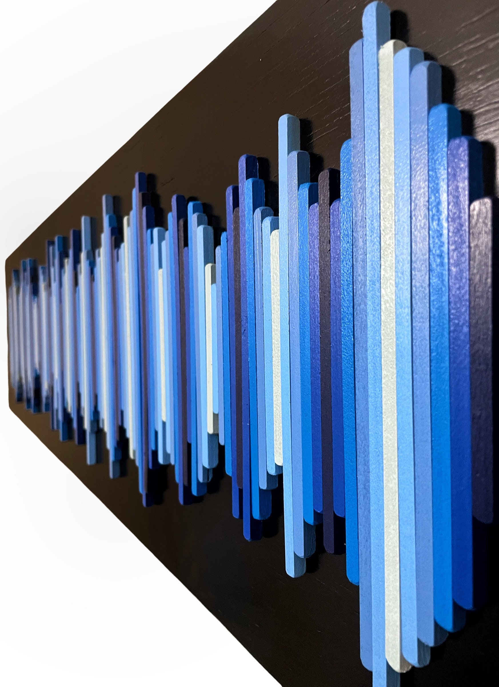 Custom Wood Soundwave Wall Art Wood Wall Art blue Art - Etsy