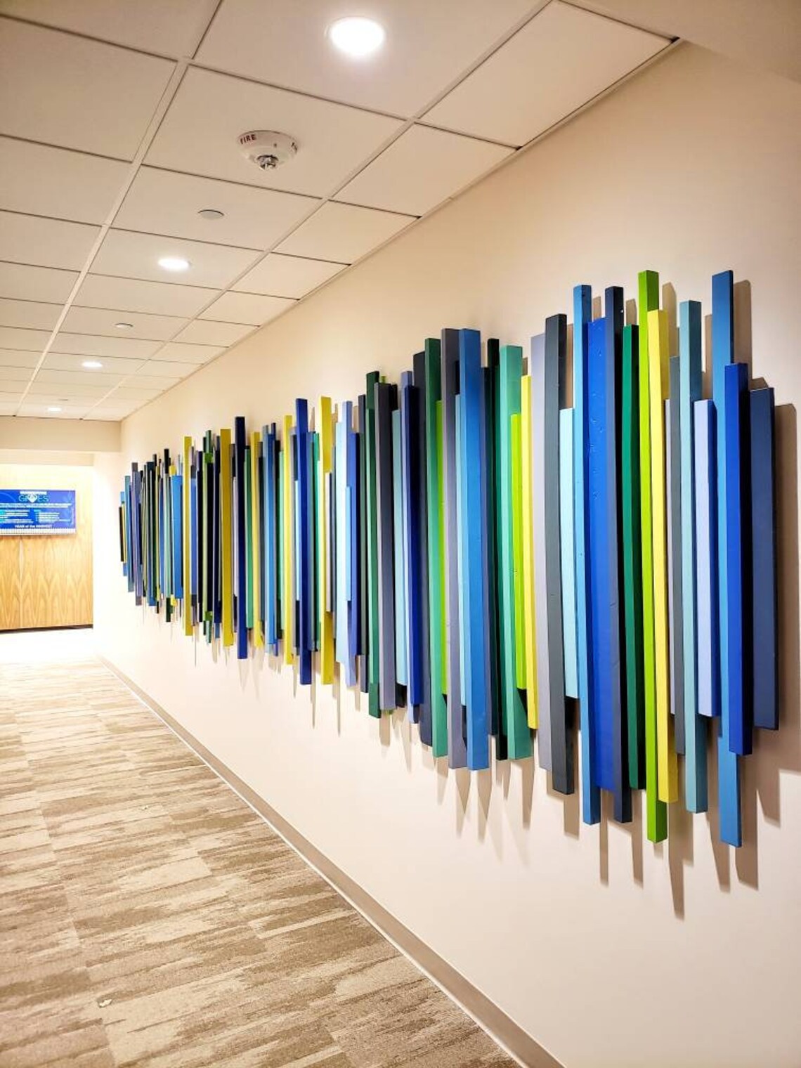 Wood Soundwave Art Installation 25ft Wood Soundwave Wall Art - Etsy