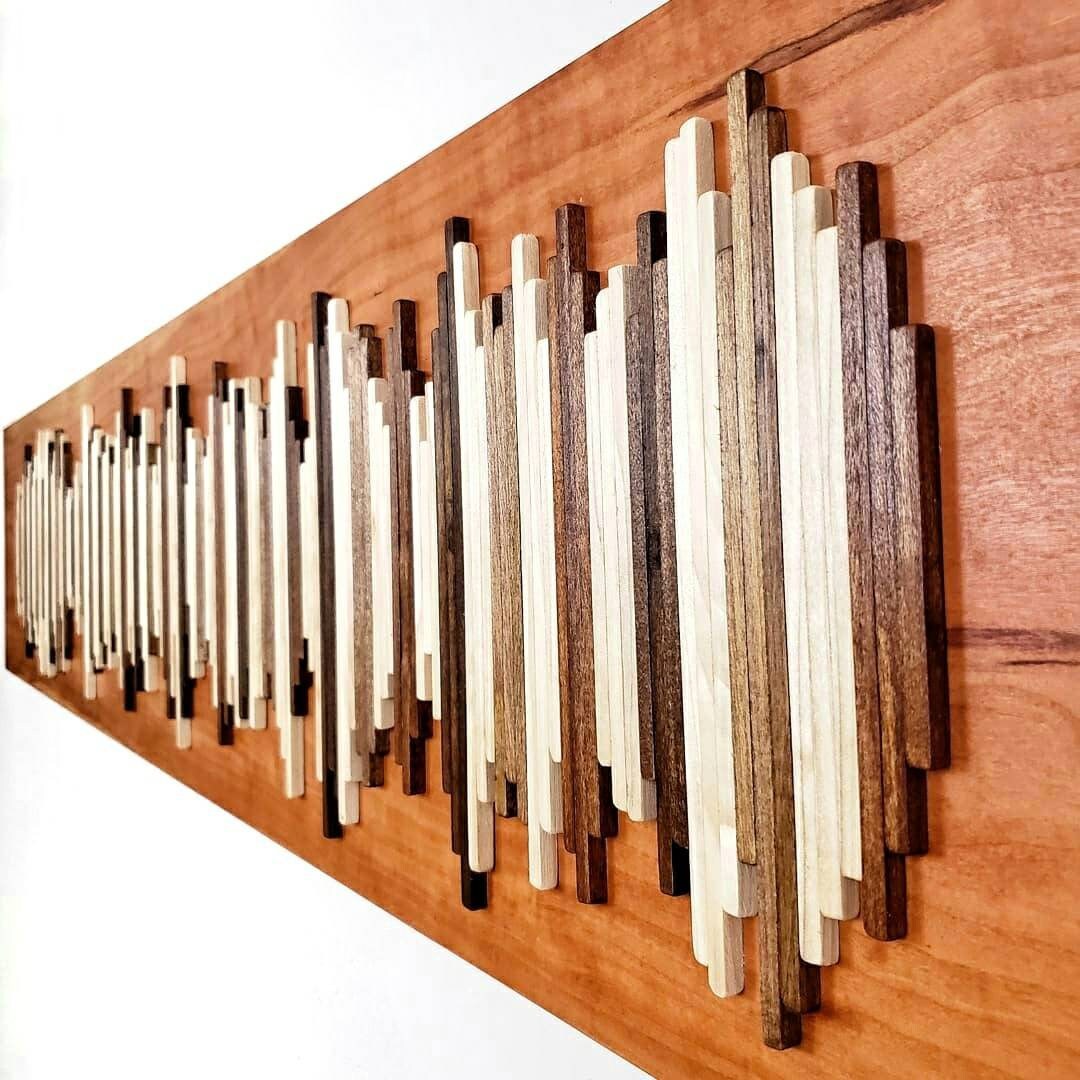 Custom Soundwave Wall Art - Cherry Wood Wall Art - Soundwave Art ...