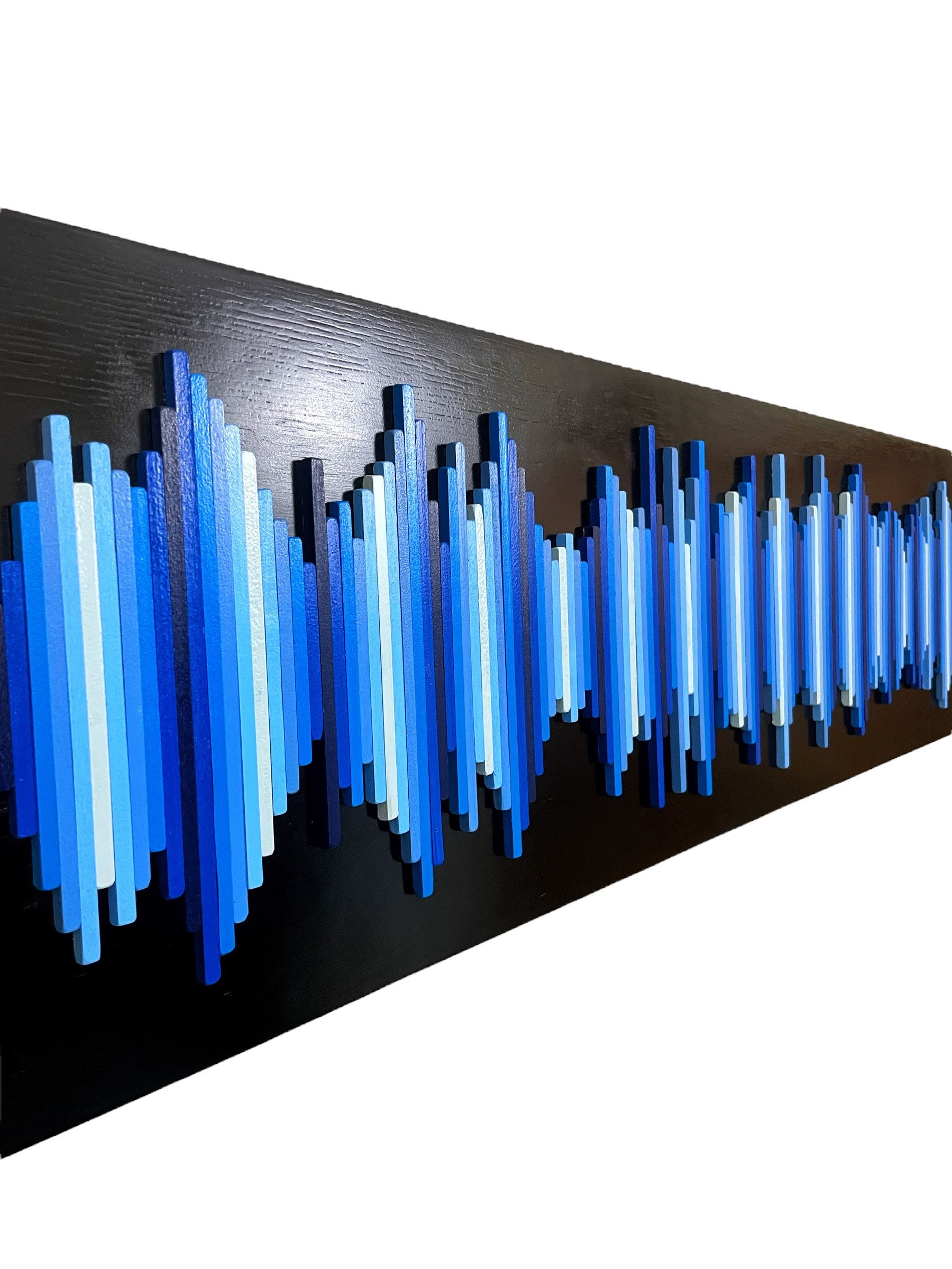 Custom Wood Soundwave Wall Art Wood Wall Art blue Art - Etsy