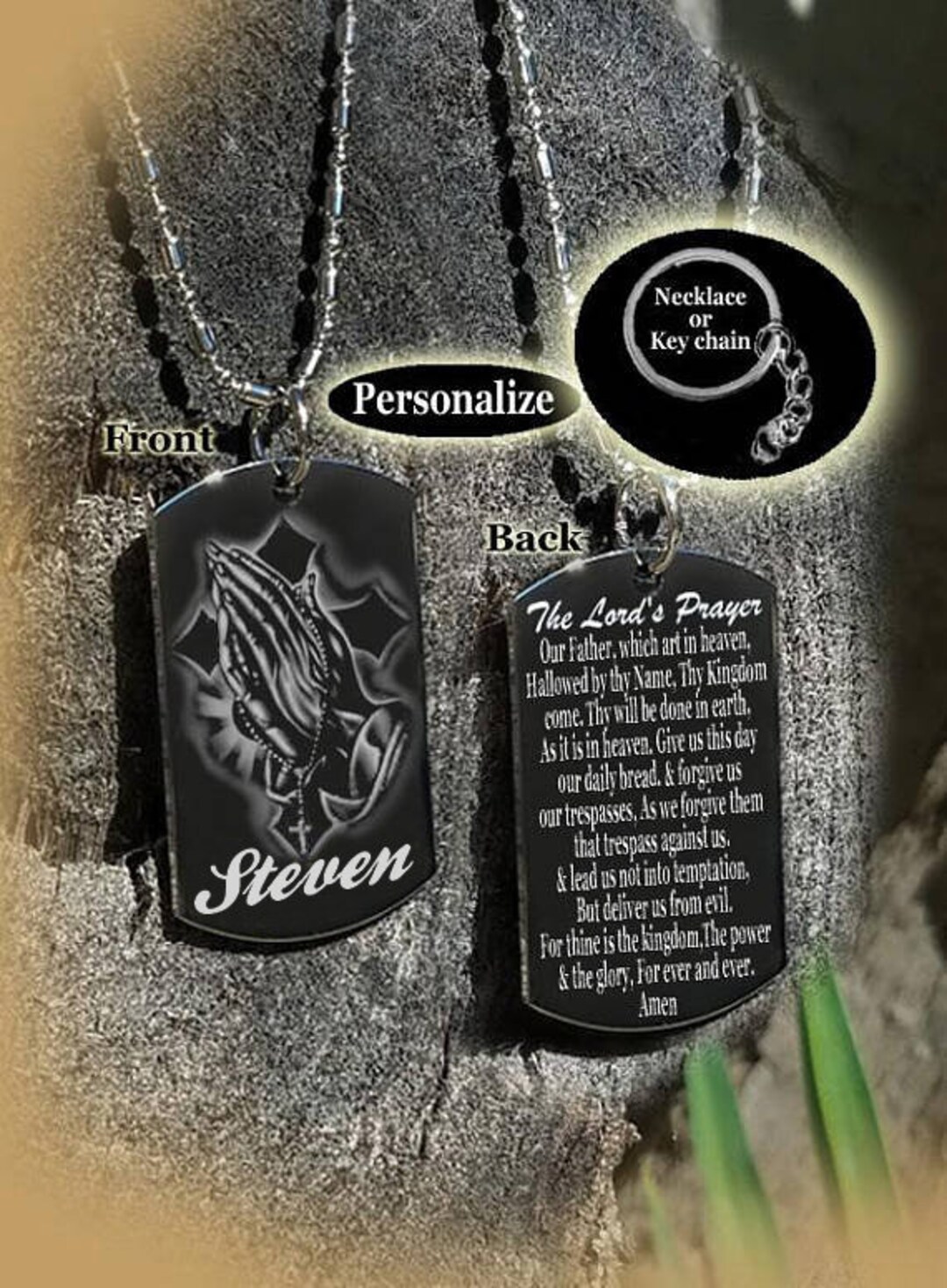 The Lords Prayer, Lords Prayer Necklace, Prayer Print, Our Father ...