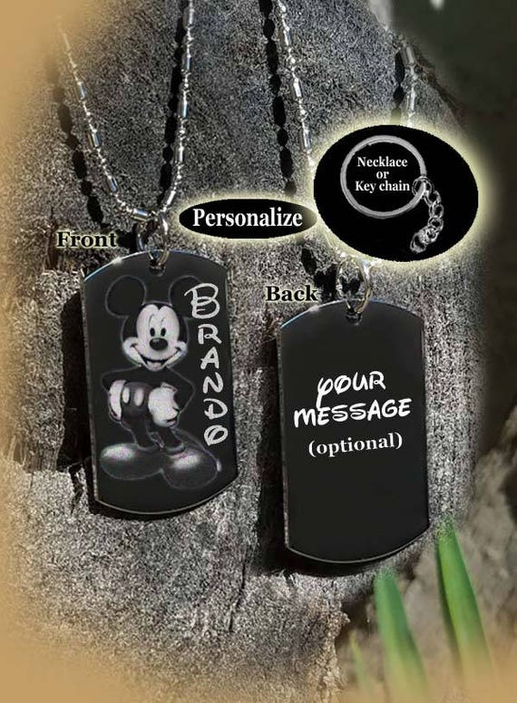 Personalized Mickey Mouse Gift Mickey Mouse Tags Disney | Etsy