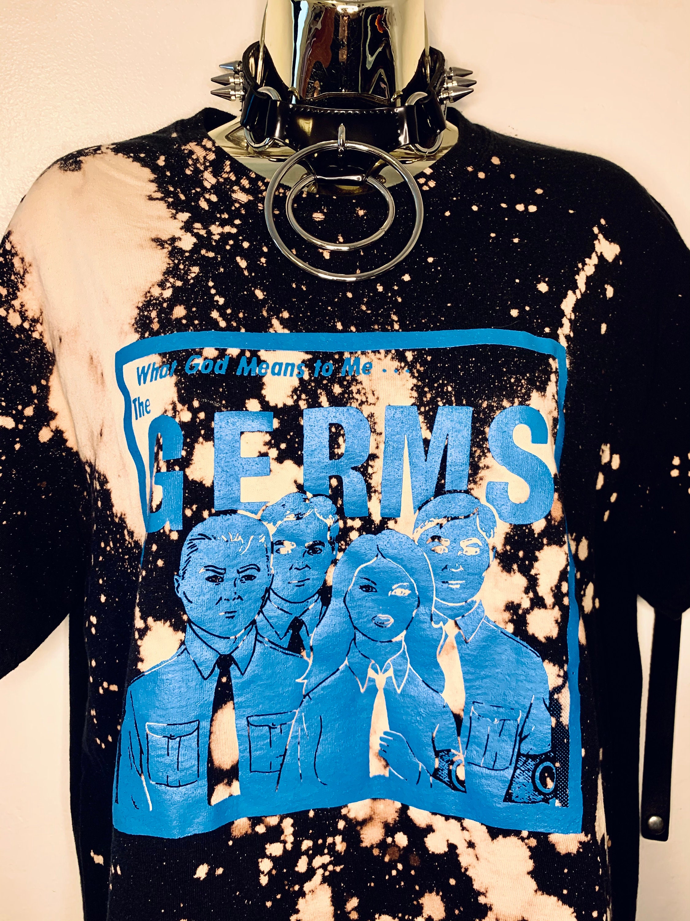 Germs//darby Crash custom Distressed Punk Vintage Style - Etsy