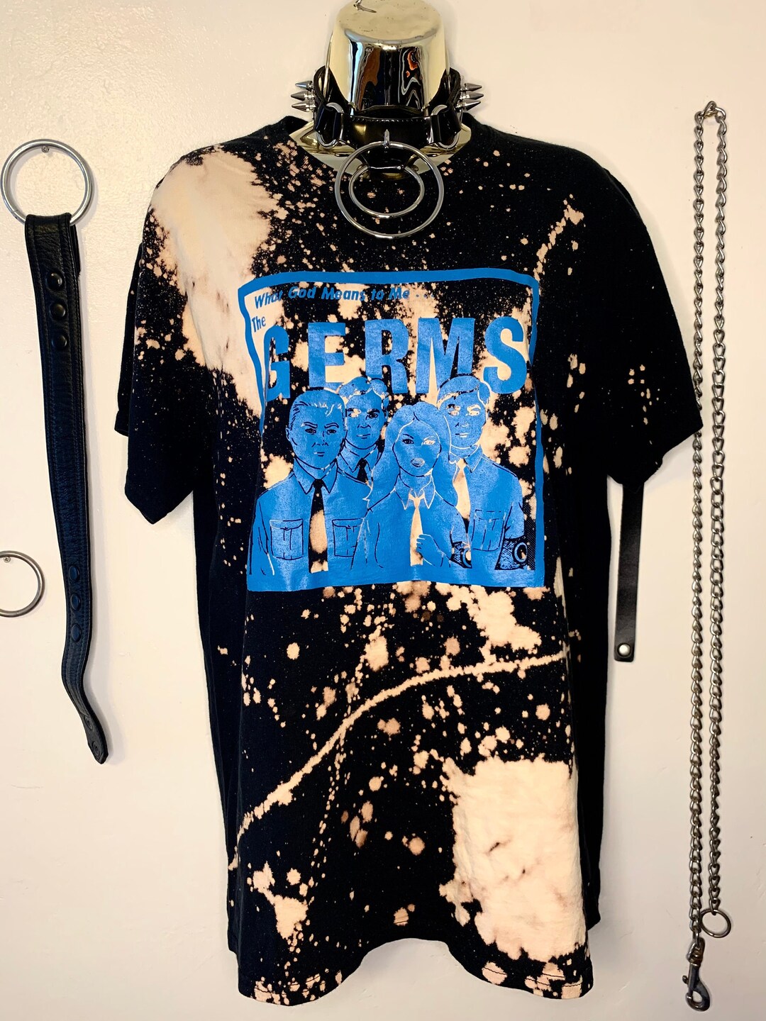 Germs//darby Crash custom Distressed Punk Vintage Style - Etsy