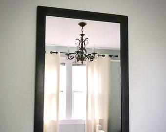 Industrial Black Wall Hanging Mirror With Mini Shelf by Ib Laursen 70 ...