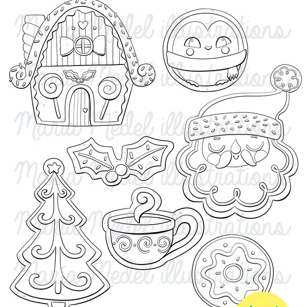 Christmas Digi Stamp - Etsy