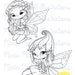 Fairies Set DIGITAL STAMP SET for Scrapbooking Cardmaking - Etsy