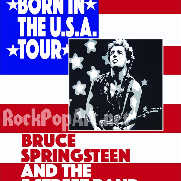 Springsteen Concert Poster - Etsy