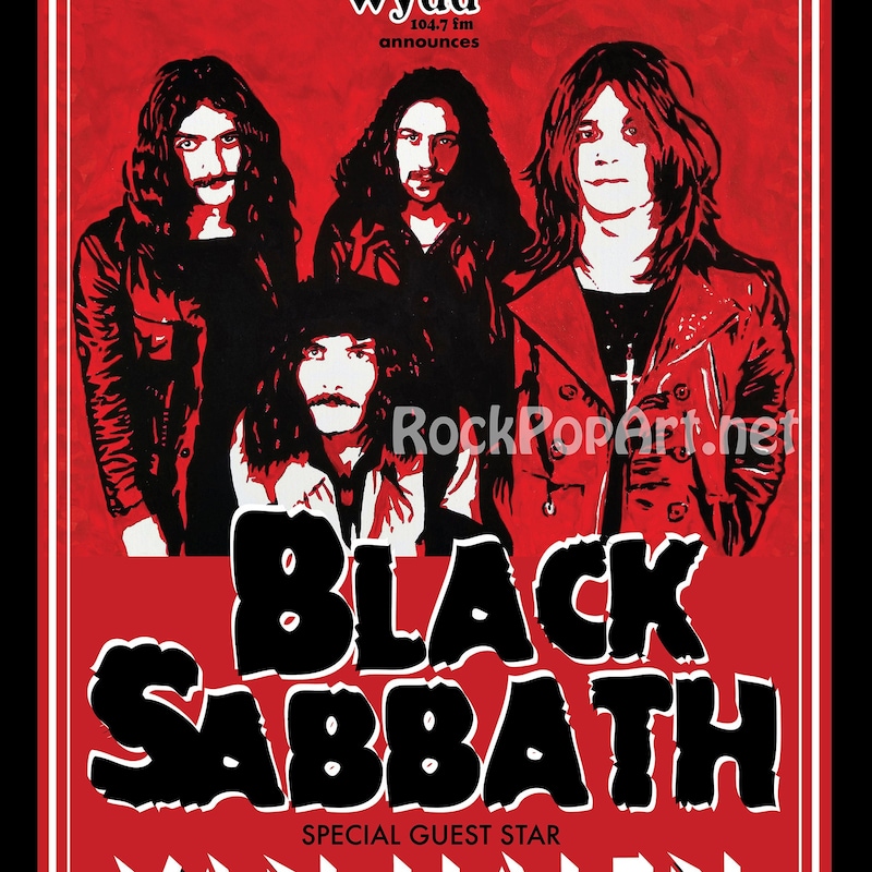 Black Sabbath Tour Poster - Etsy