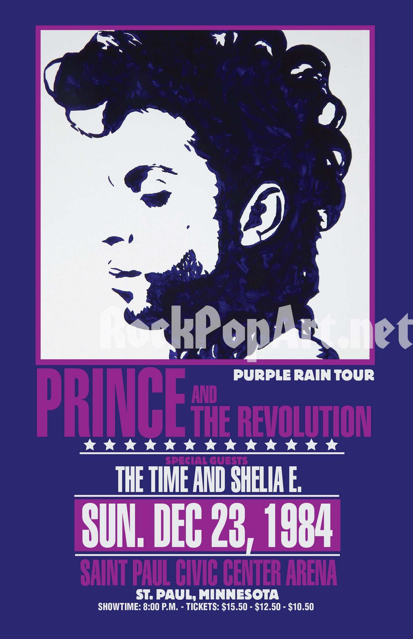PRINCE 1984 Purple Rain Tour Concert Poster Alt. Version 2 - Etsy Ireland
