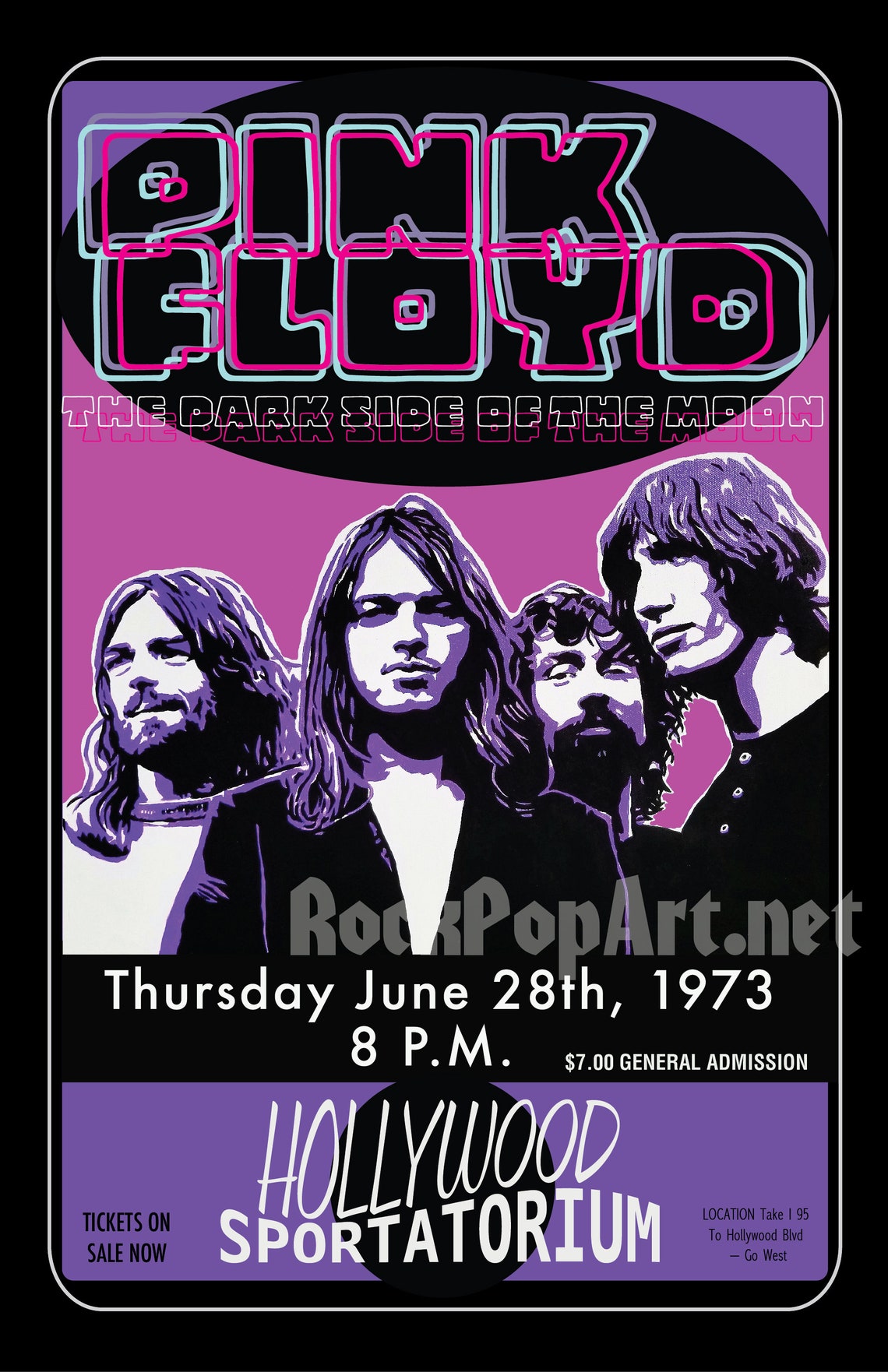 PINK FLOYD "dark Side of the Moon" 1973 Concert Posters Re-imagines the ...
