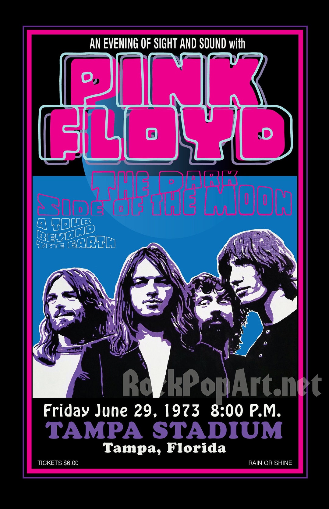 PINK FLOYD "dark Side of the Moon" 1973 Concert Posters Re-imagines the ...