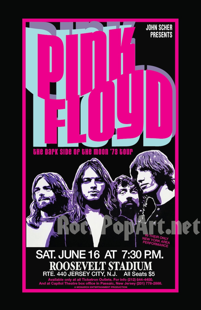 PINK FLOYD "dark Side of the Moon" 1973 Concert Posters Re-imagines the ...
