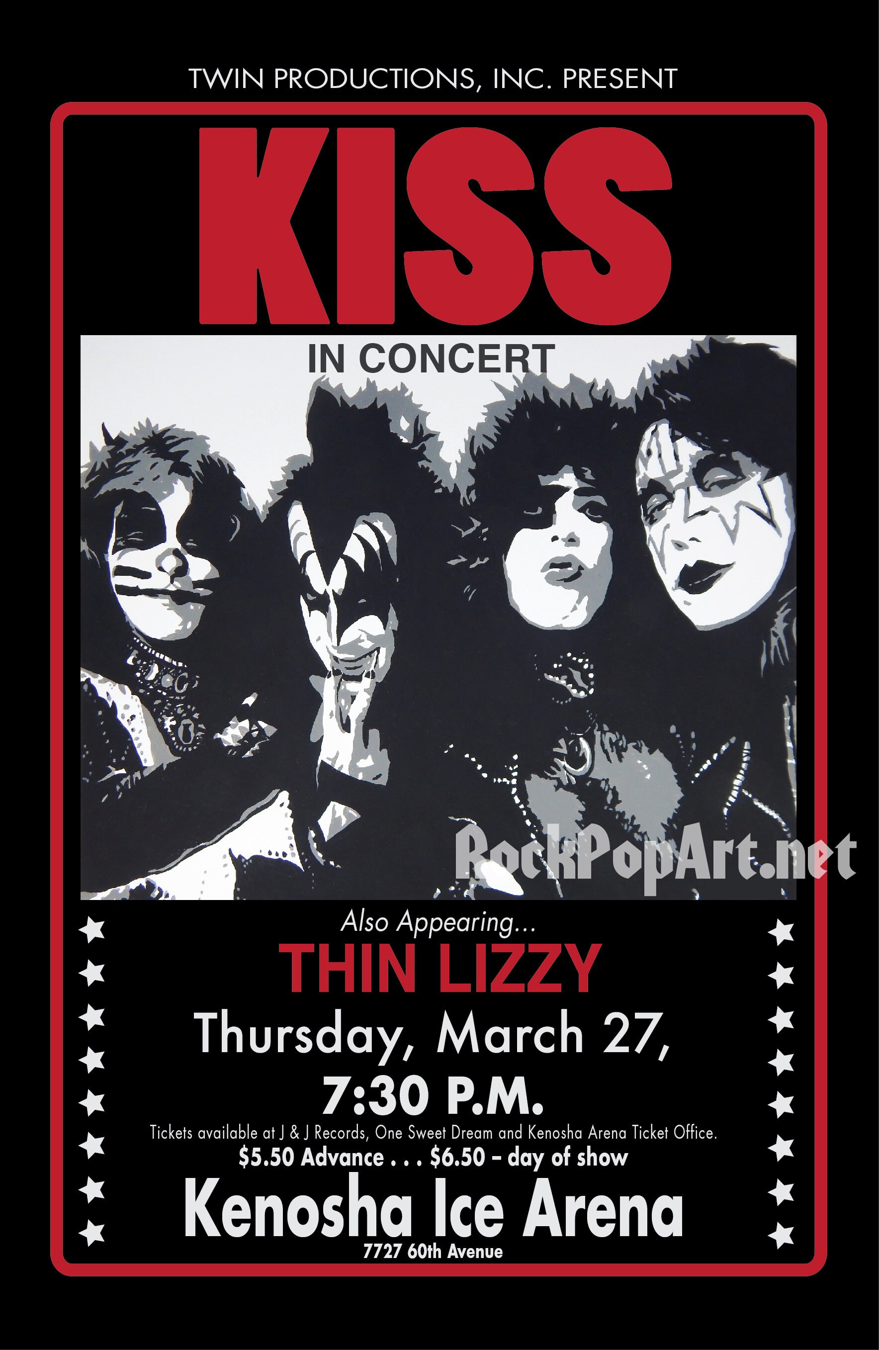 KISS 1975, 1977 & Alive II '78 Concert Posters Re-imagines the Original ...