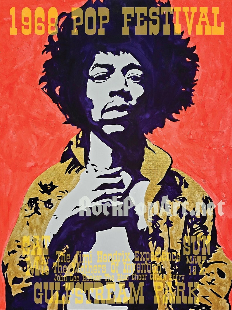 1968 POP FESTIVAL Miami Concert Poster Re-imagines the Original Poster ...