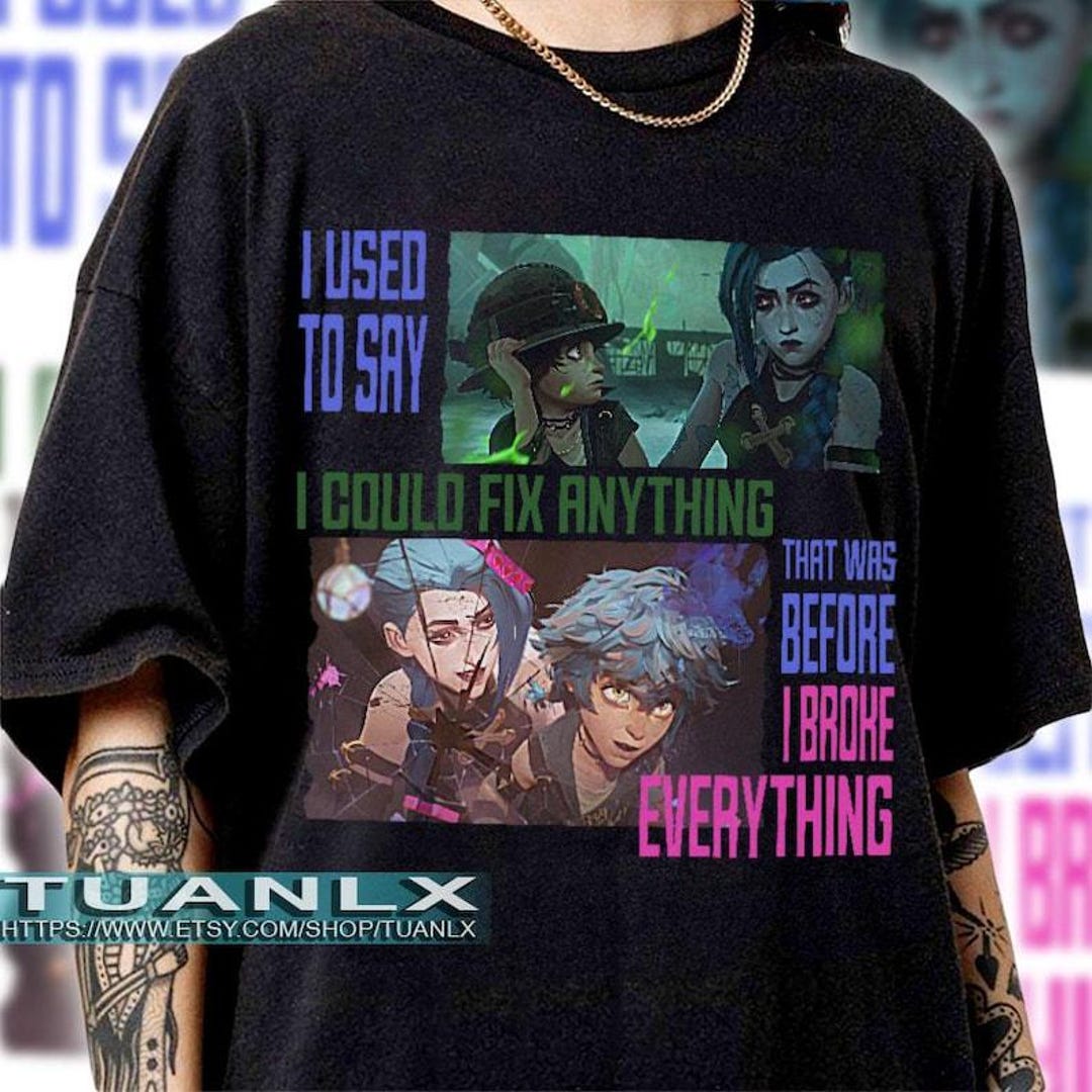 Jinx Arcane Season 2 , League of Legends Unisex Heavy Cotton Tee, Shirt ...