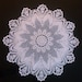 Crochet Doily White Doily Table Topper 100% Cotton White Lace Table ...