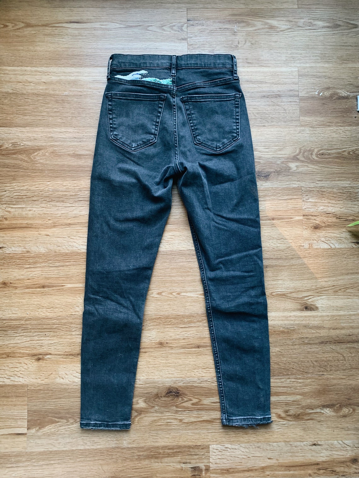 Oceanscape Black Jeans - Etsy