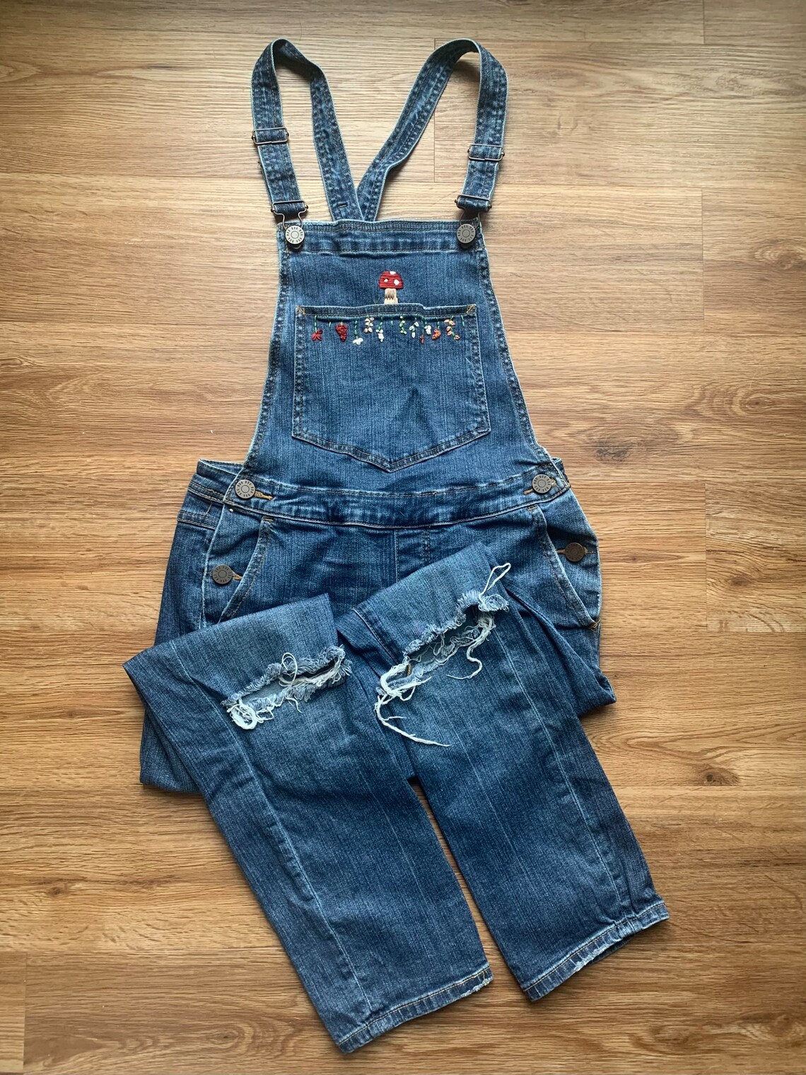 Mushroom Pocket Overalls - Etsy