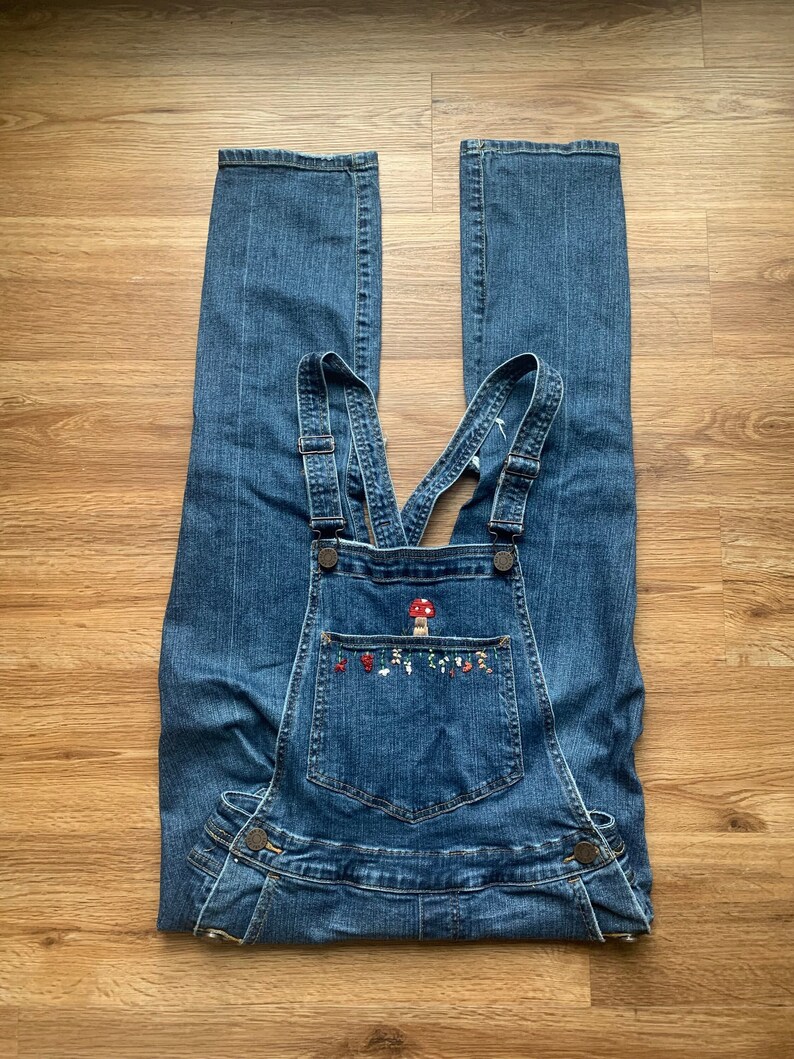 Mushroom Pocket Overalls - Etsy