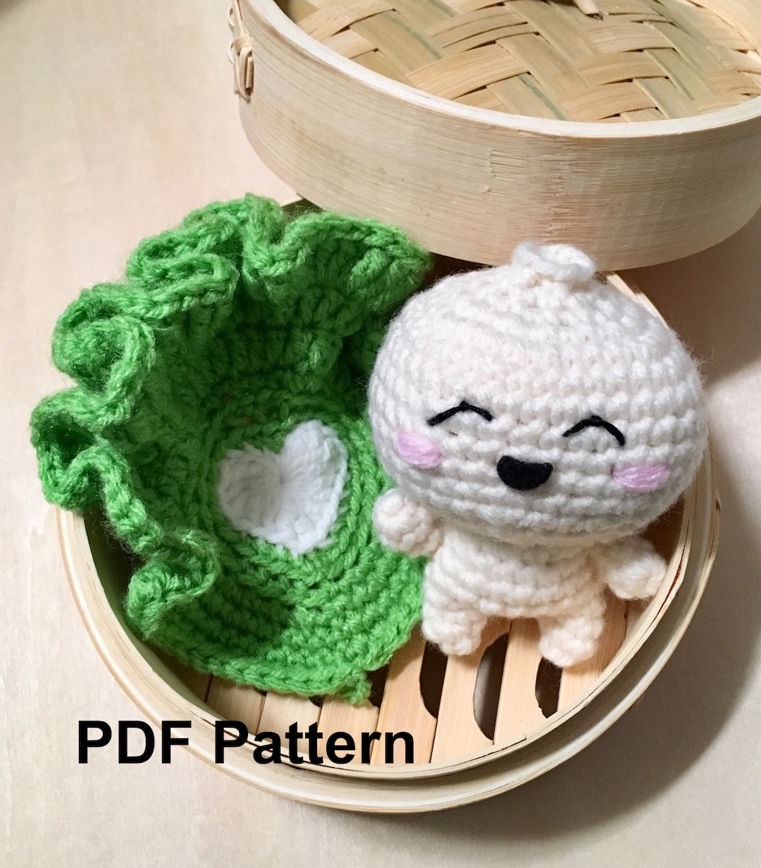 Crochet Pattern Bao Amigurumi, Crochet Pattern Bao Steamed Dumpling ...