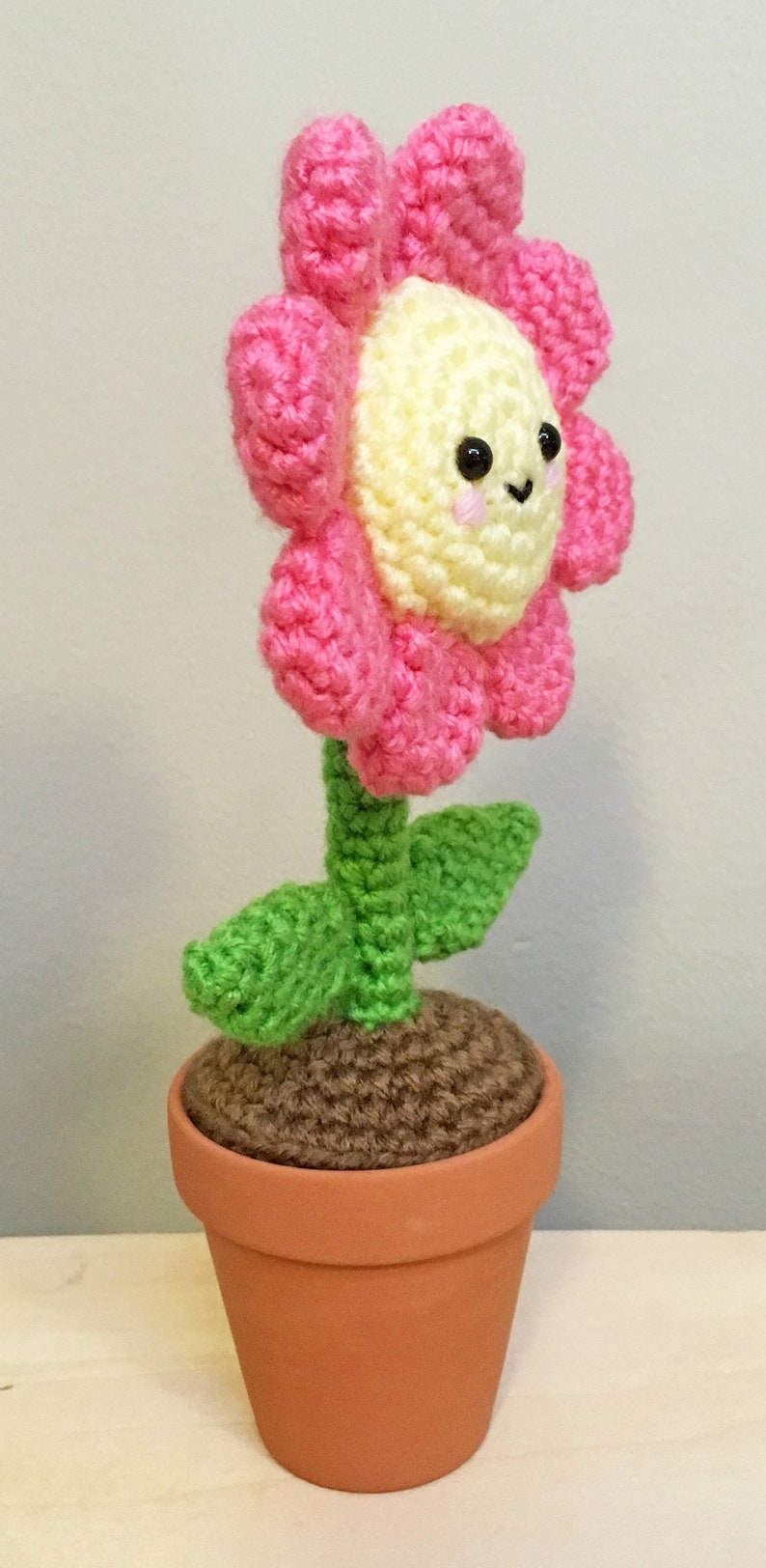 Crochet Pattern Potted Flower Amigurumi Flower Crochet - Etsy