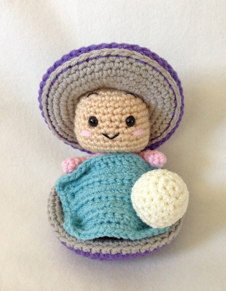 Crochet Pattern Baby Oyster Amigurumi Crochet Pattern Oyster - Etsy