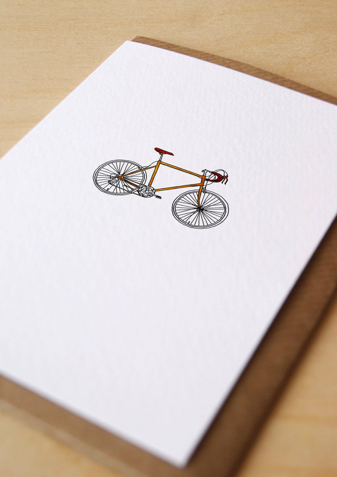 1 Retro Bicycle Card - Etsy