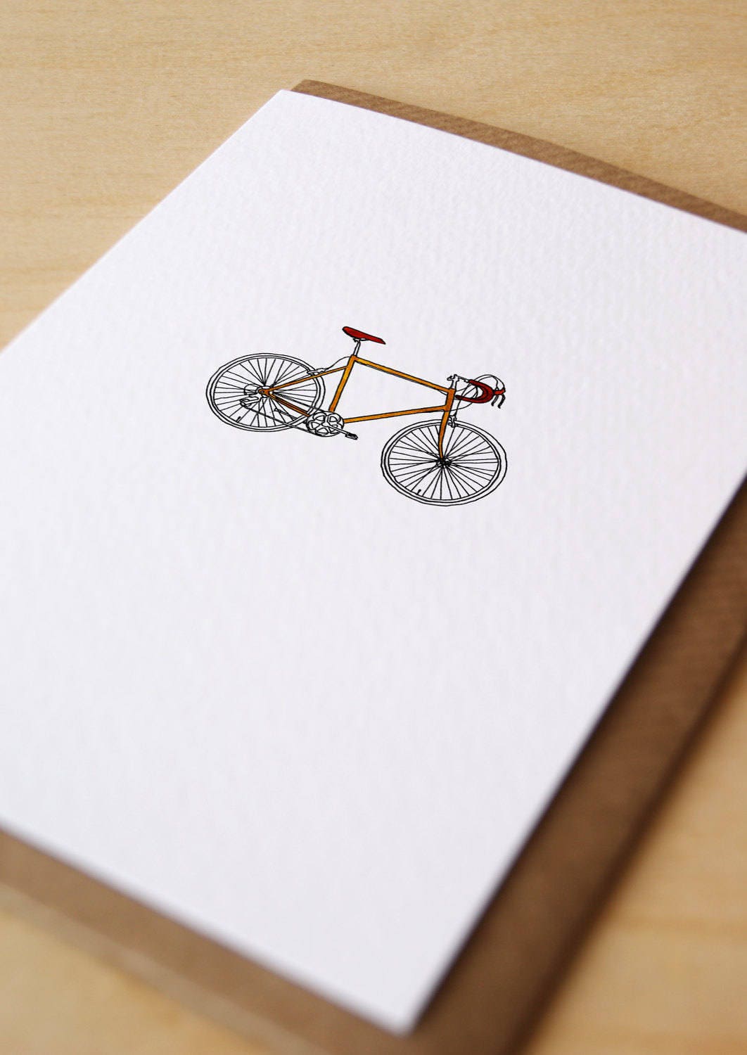1 Retro Bicycle Card - Etsy