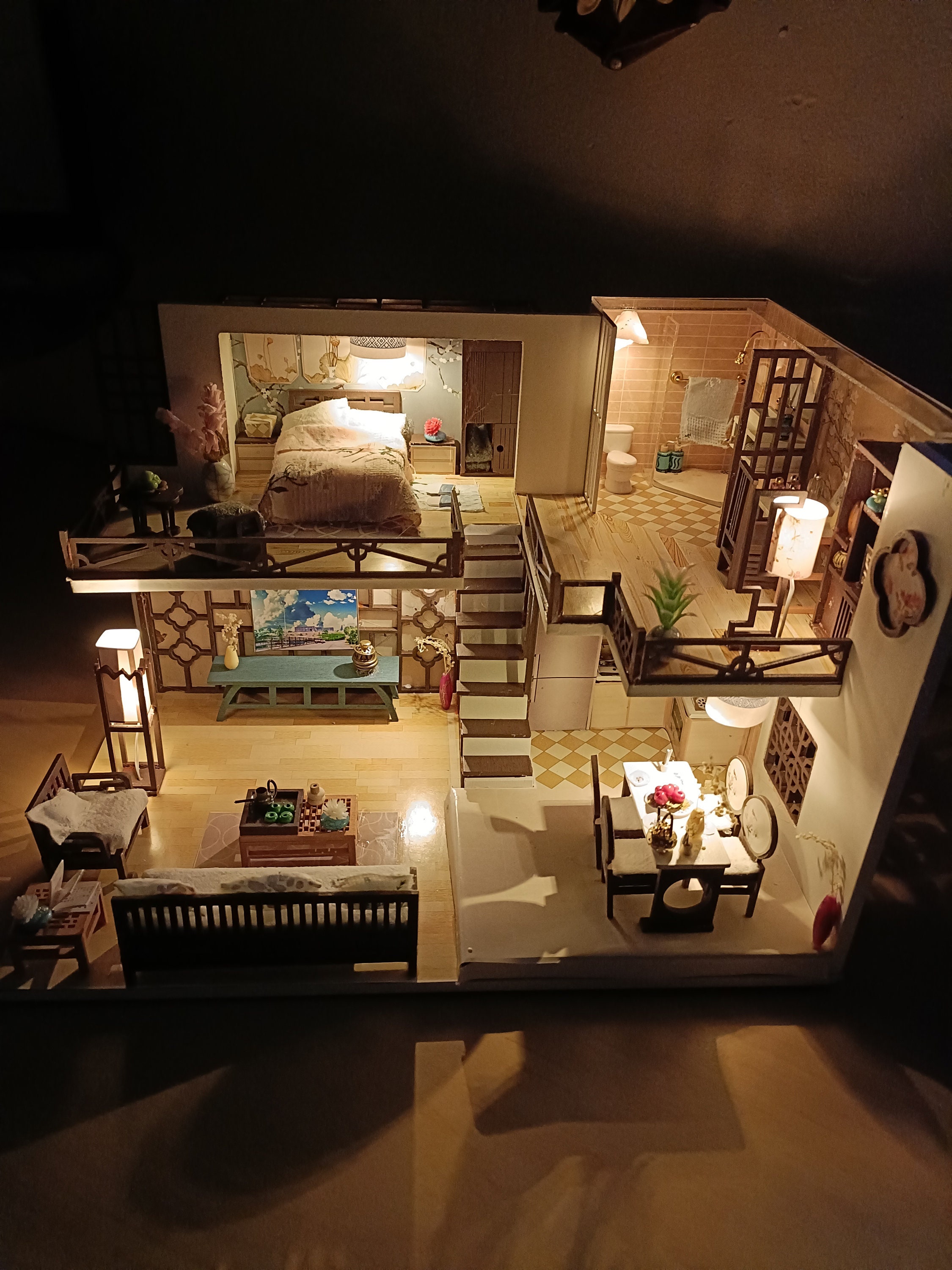 Stunning Miniature House With Lights - Etsy